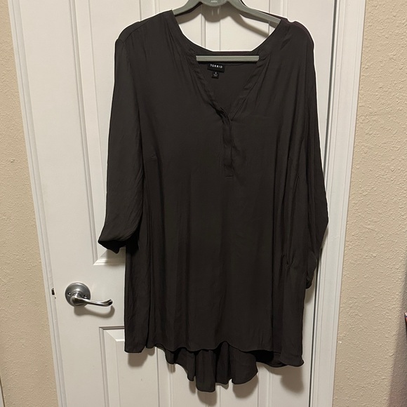 torrid | Tops | Torrid Womens Dark Gray Tunic Top | Poshmark